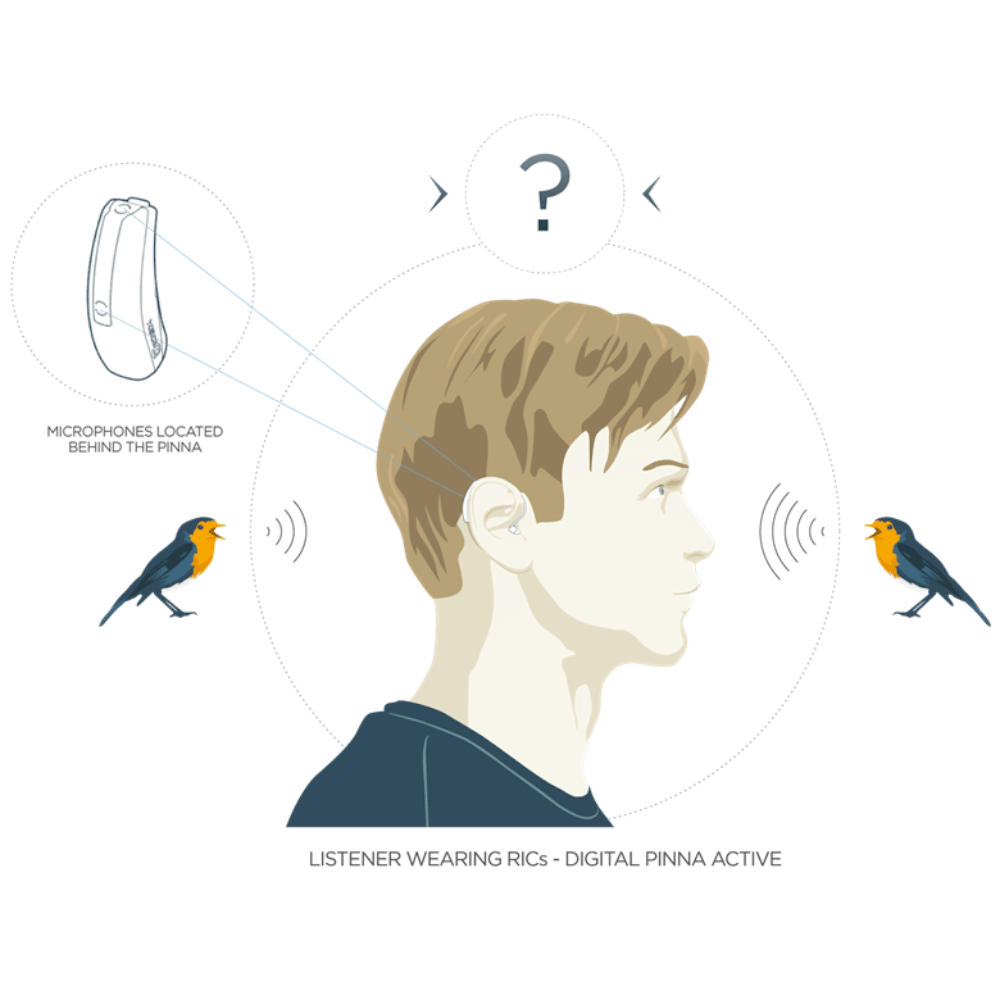 Digital Pinna - Simulates the natural pinna effect.